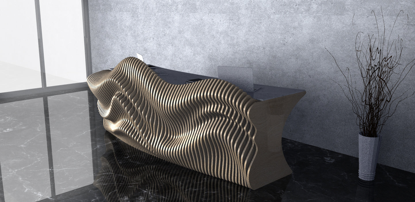 Design F24 - Parametric Waveform Desk – CNC Woodarts