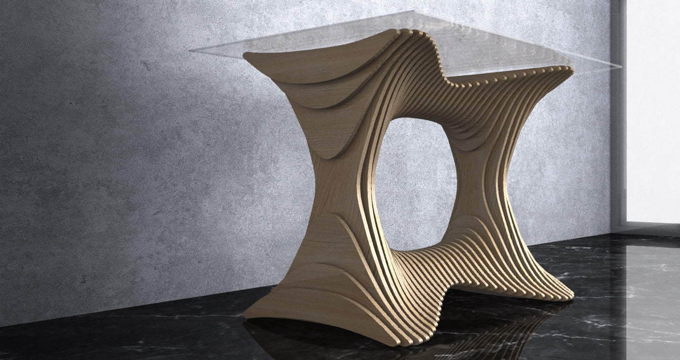 CNC Woodarts Hawaii - Design F18 - Parametric Counsel Table