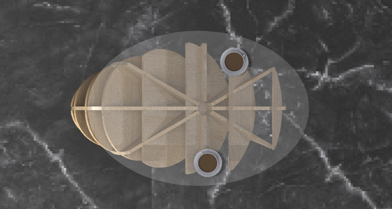 CNC Woodarts Hawaii - Design F14 - Parametric Curved Grid Table