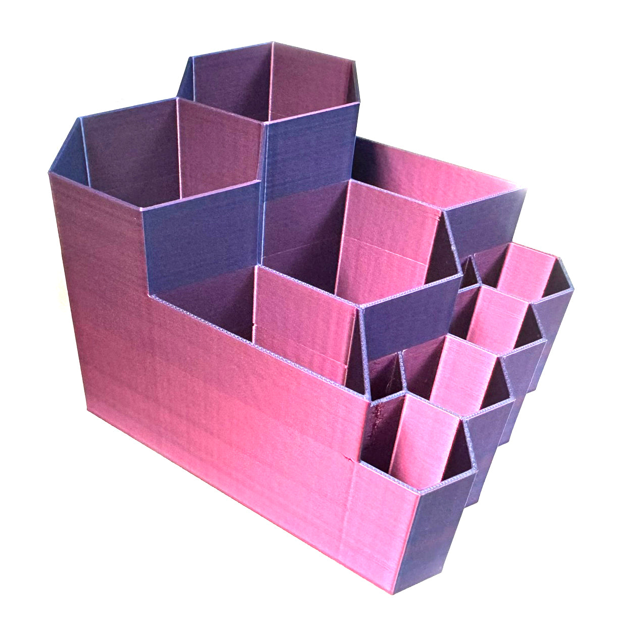 3D Printed Organizer - Hexagonal Desk Organizer – CNC Woodarts